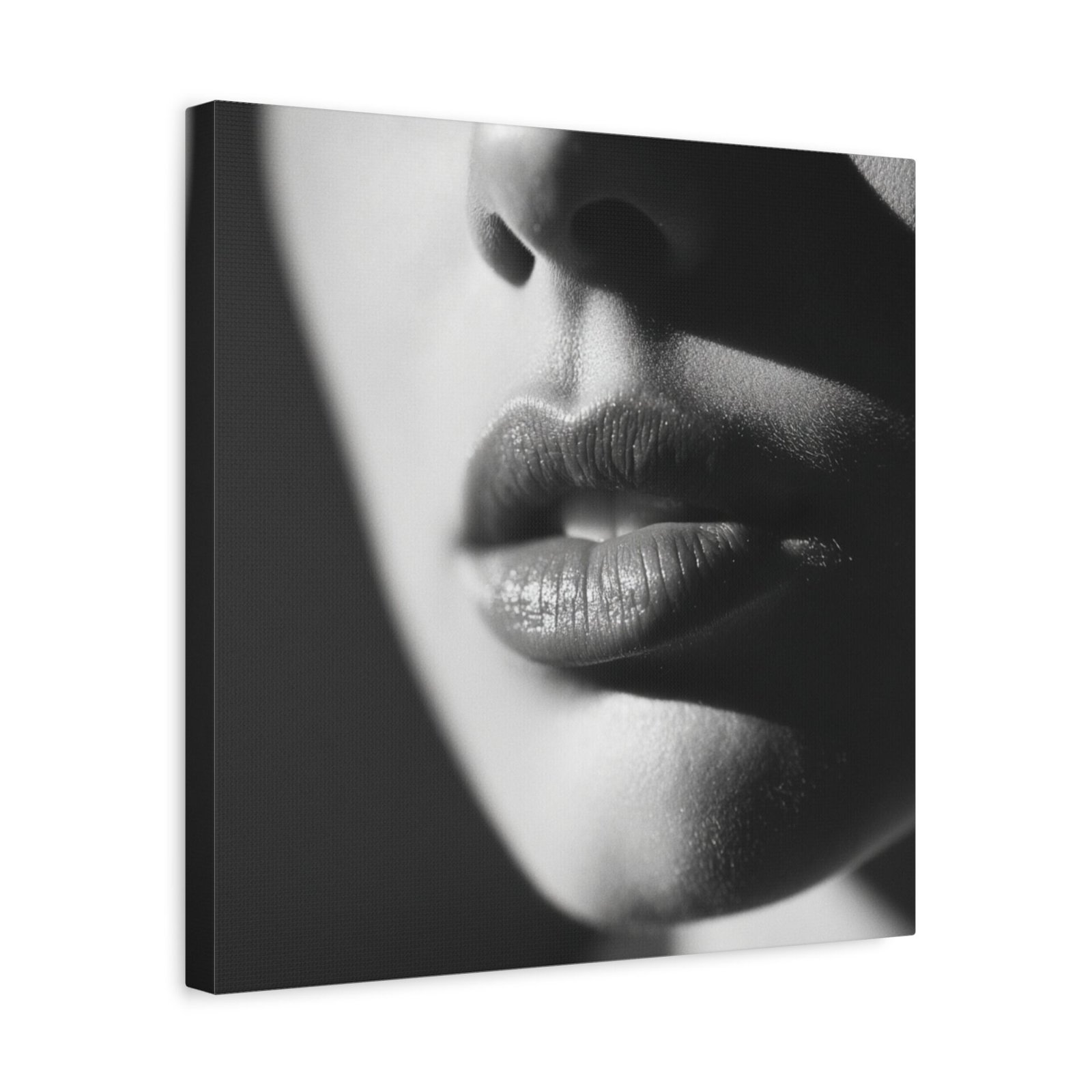 Tableau Bouche Noir & Blanc - Coin Tableau