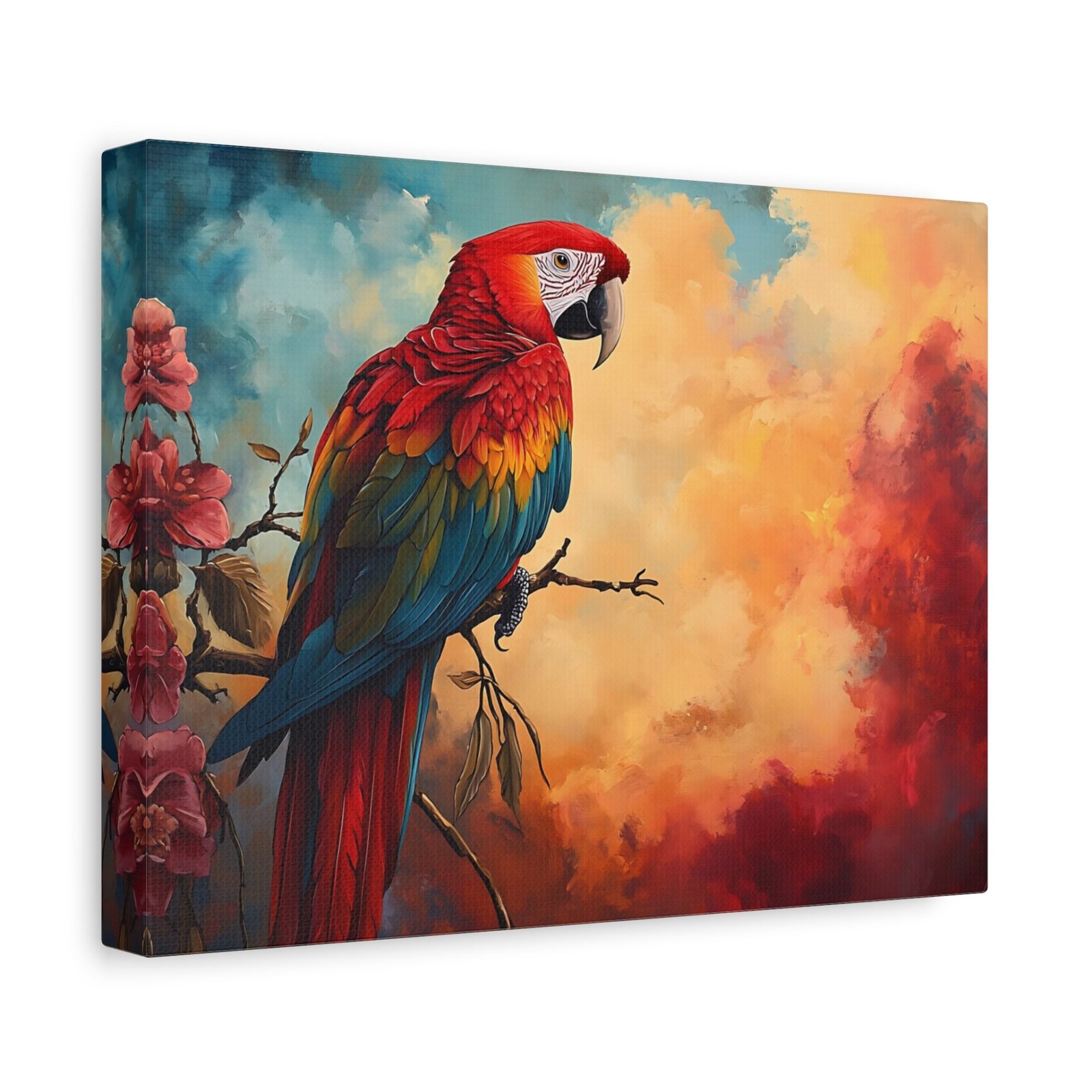 Tableau de Perroquet Rouge - Coin Tableau