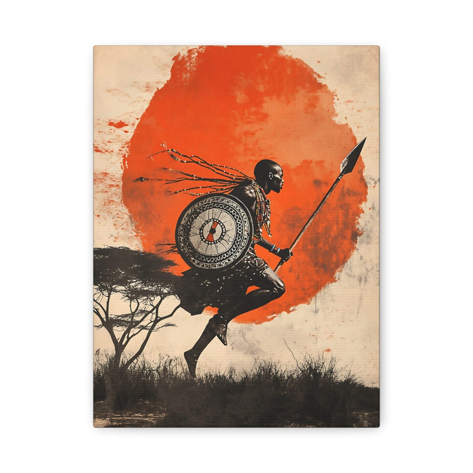 Tableau Guerrier Africain - Coin Tableau